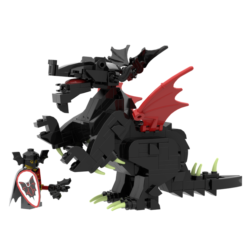 LEGO MOC Black Dragon from Fright Knights - Brick Built part 6129c02 by ...