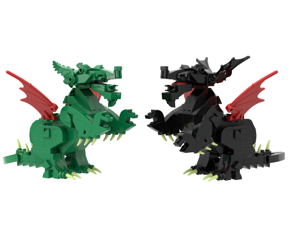 LEGO MOC Black Dragon from Fright Knights - Brick Built part 6129c02 by ...