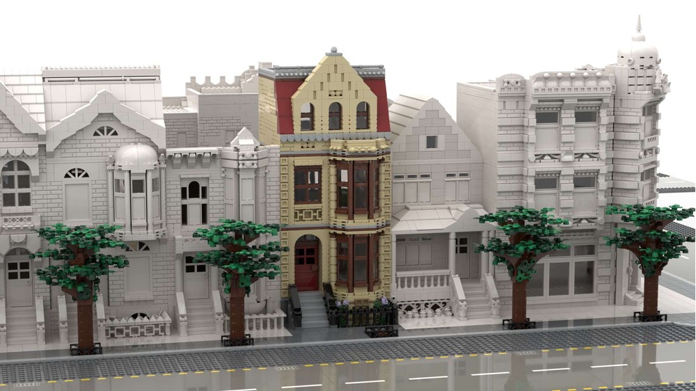 LEGO MOC Dearborn Greystone Modular House by michaelbaek | Rebrickable ...