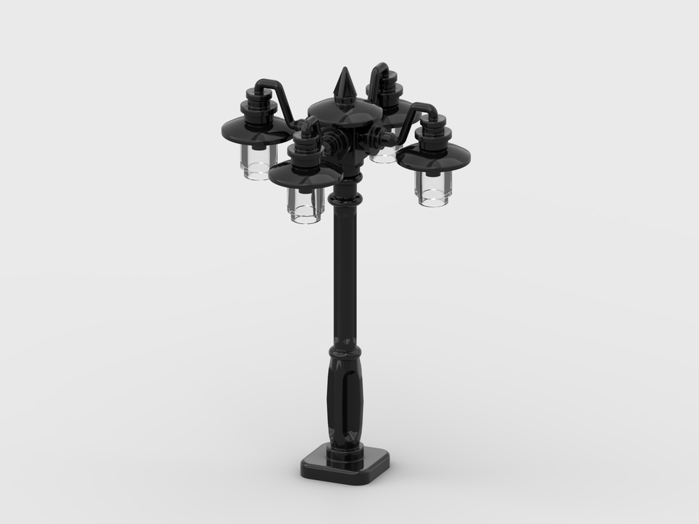 LEGO MOC Street lamp with 4 arms by BrickHappens | Rebrickable - Build ...