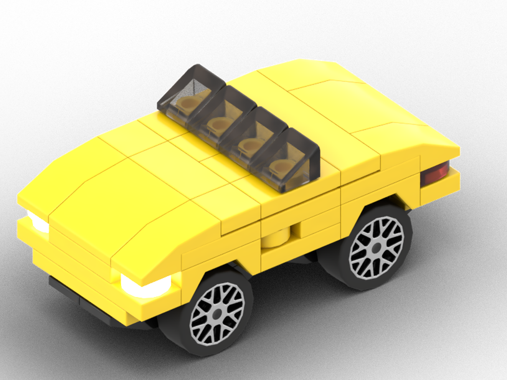 LEGO MOC Yellow Car (4WLC Speed Champions) by LegacyLego | Rebrickable ...