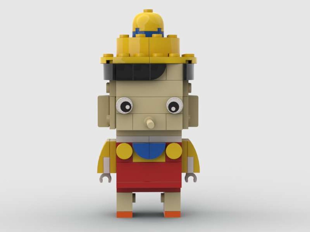 LEGO MOC Pinocchio - Easy build Brickheadz MOC by Eximo | Rebrickable ...