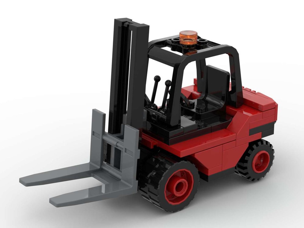 LEGO MOC Forklift by FunkyBricks | Rebrickable - Build with LEGO