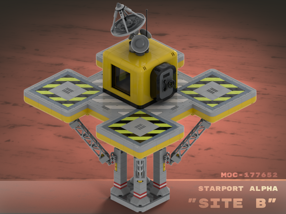 Lego Moc Starport Alpha Site B By Brampf Rebrickable Build With Lego