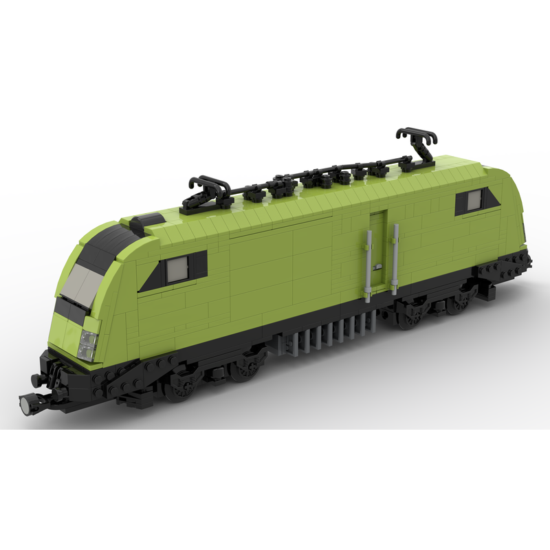 LEGO MOC Siemens Taurus train locomotive with PF in lime version by ...