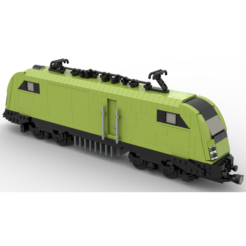LEGO MOC Siemens Taurus train locomotive with PF in lime version by ...