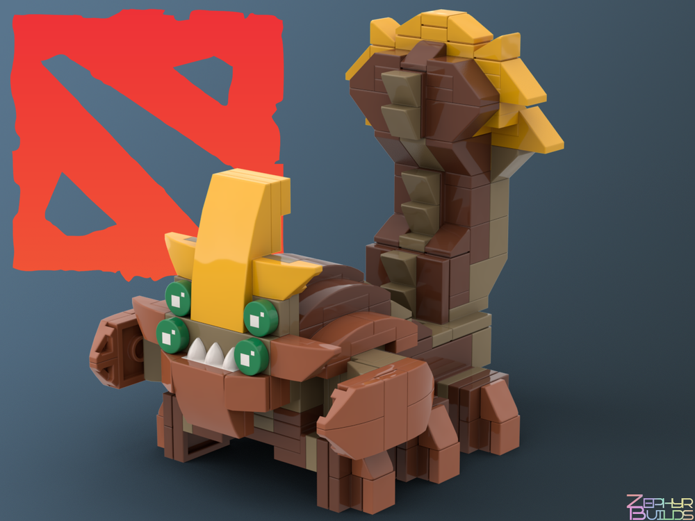 LEGO MOC DOTA 2 Sand King/Crixalis Brickheadz by ZephyrBuilds ...
