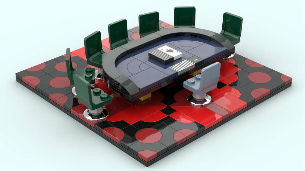 LEGO MOC Blackjack Table by legoalfactotum | Rebrickable - Build with LEGO