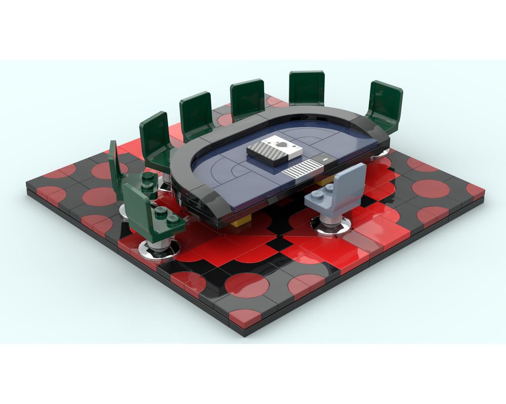 LEGO MOC Blackjack Table by legoalfactotum | Rebrickable - Build with LEGO