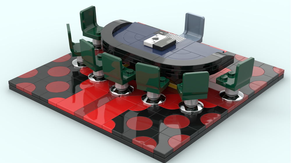 LEGO MOC Blackjack Table by legoalfactotum | Rebrickable - Build with LEGO