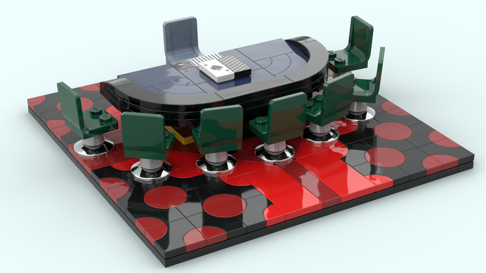 LEGO MOC Blackjack Table by legoalfactotum | Rebrickable - Build with LEGO