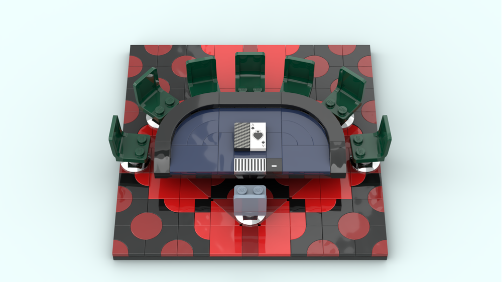 LEGO MOC Blackjack Table by legoalfactotum | Rebrickable - Build with LEGO