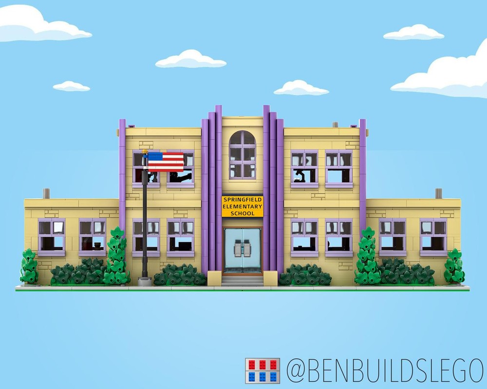 LEGO MOC Modular Springfield Elementary School by benbuildslego ...