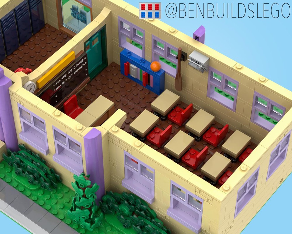 LEGO MOC Modular Springfield Elementary School by benbuildslego ...