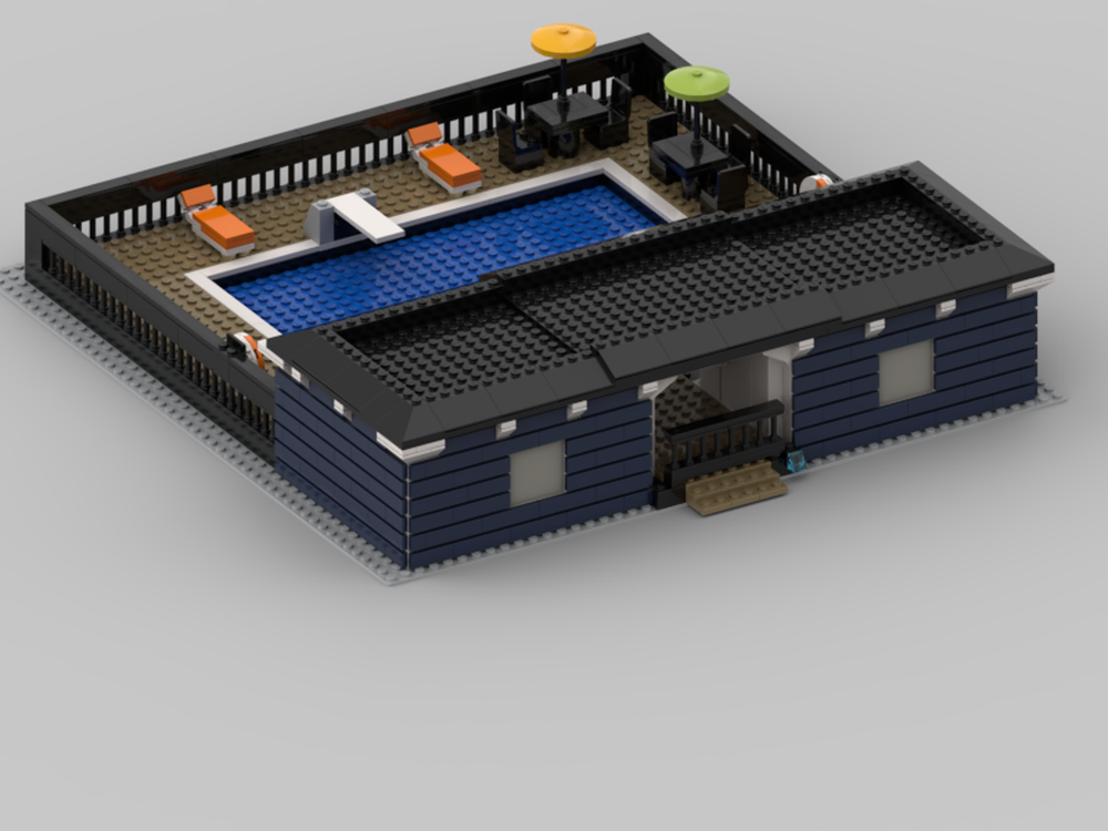 LEGO MOC pool house by wonderbrickz | Rebrickable - Build with LEGO