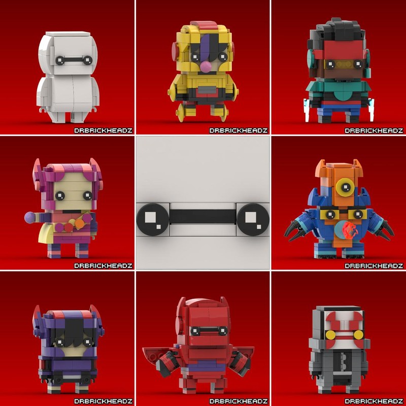 LEGO MOC Big Hero 6 Brickheadz Collection by DrBrickheadz | Rebrickable ...