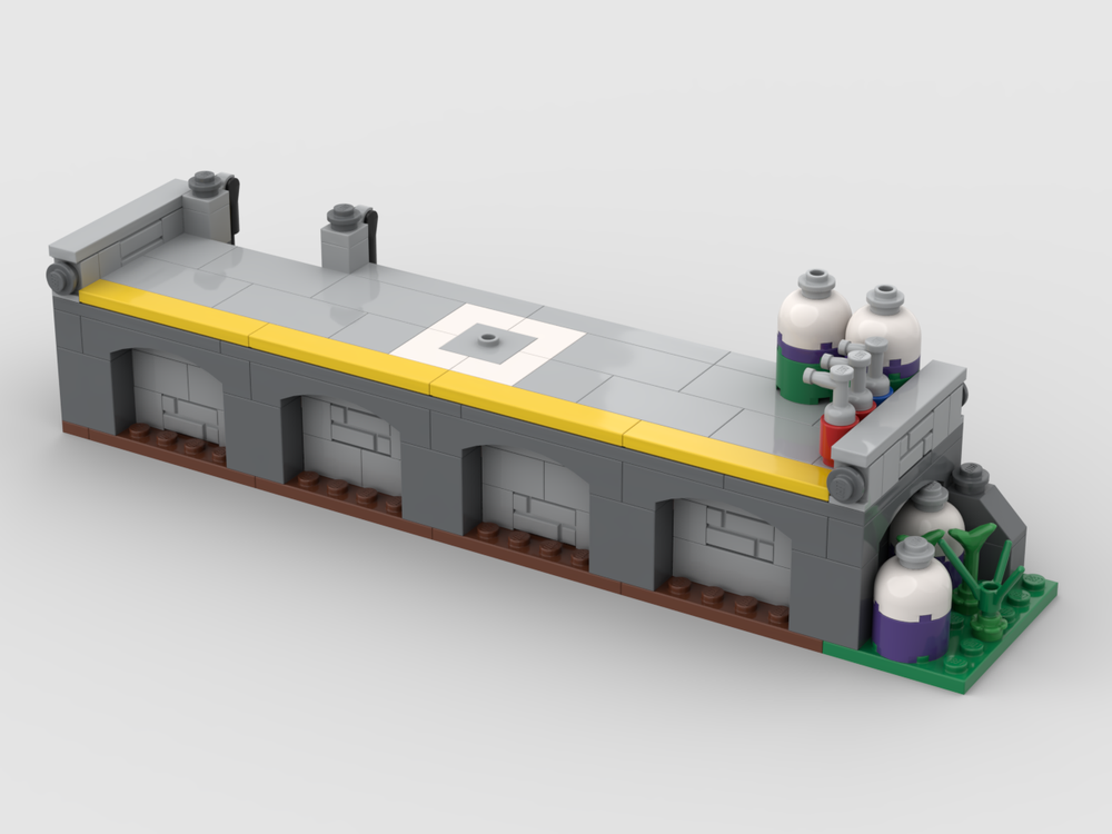 LEGO MOC Train Platform by Bricklesey | Rebrickable - Build with LEGO