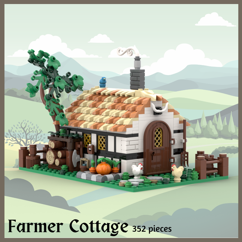 Lego Moc Farmer Cottage By Bricksbite Rebrickable Build With Lego