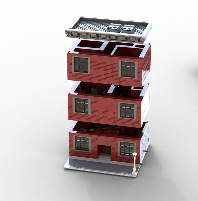 LEGO MOC-177830 Bar & Apartment by beartbh1 | Rebrickable - Build with LEGO