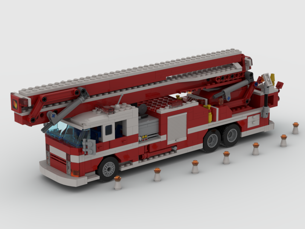 LEGO MOC Cherry-picker fire truck by HIGHWAY-PATROL | Rebrickable ...
