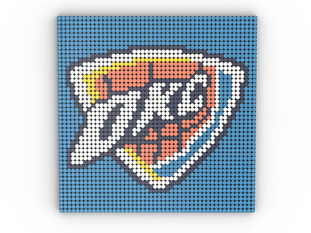 LEGO MOC Oklahoma City Thunder Logo by Antman1022 | Rebrickable - Build ...