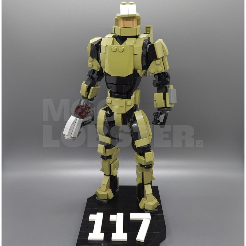 Lego Moc Halo Master Chief By Moclobster Rebrickable Build With Lego