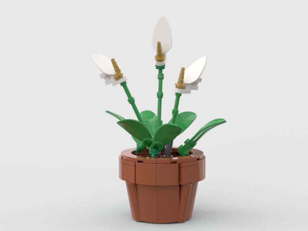 LEGO MOC Peace Lily by telepathicturnip33 | Rebrickable - Build with LEGO