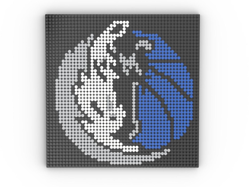 LEGO MOC Dallas Mavericks Logo by Antman1022 | Rebrickable - Build with ...
