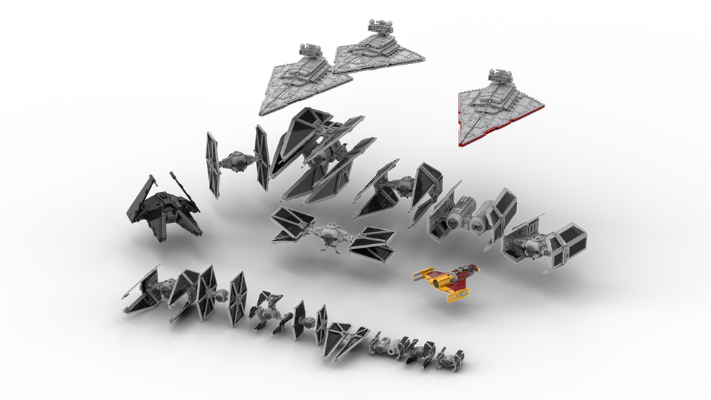 LEGO MOC SW Imperial fleet Large Bundle : Imperial Destroyers , UCS Tie ...