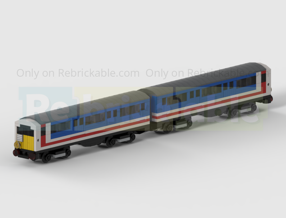 LEGO MOC 4-Wide Class 483 Isle Of Wight 2-Carriage EMU Train In Network ...