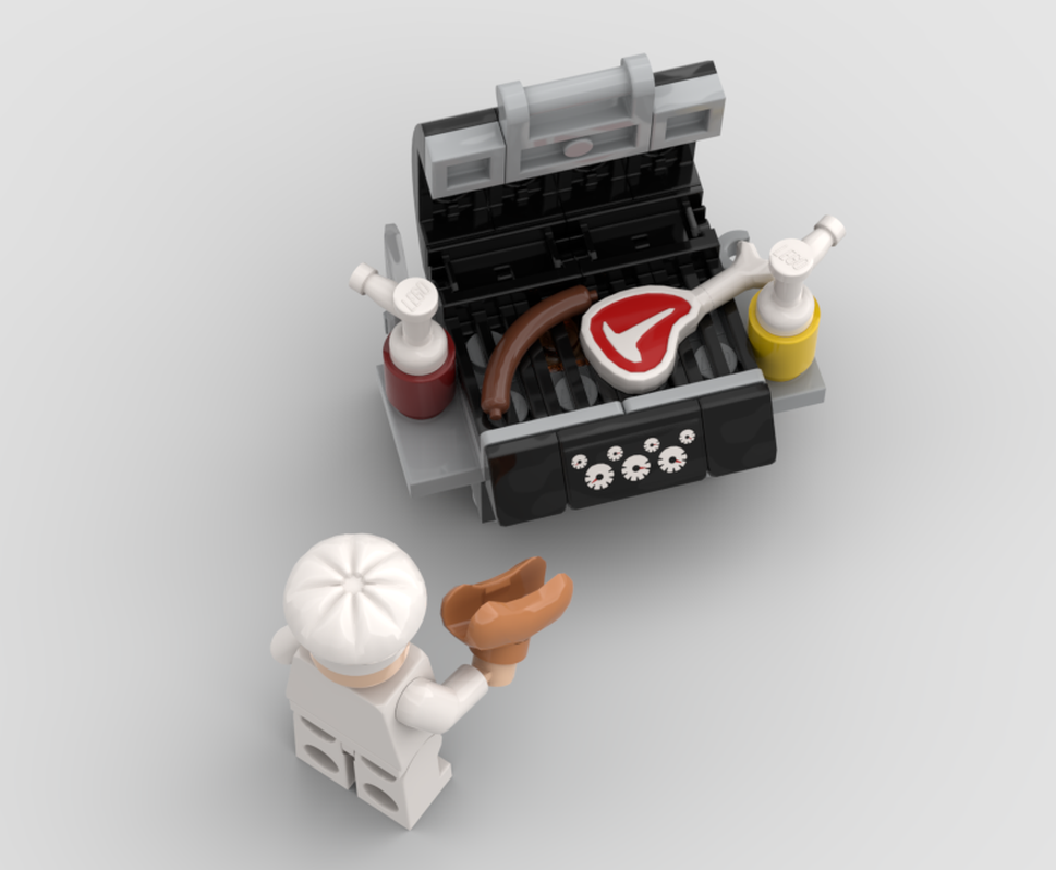 LEGO MOC Barbecue by Thierry | Rebrickable - Build with LEGO