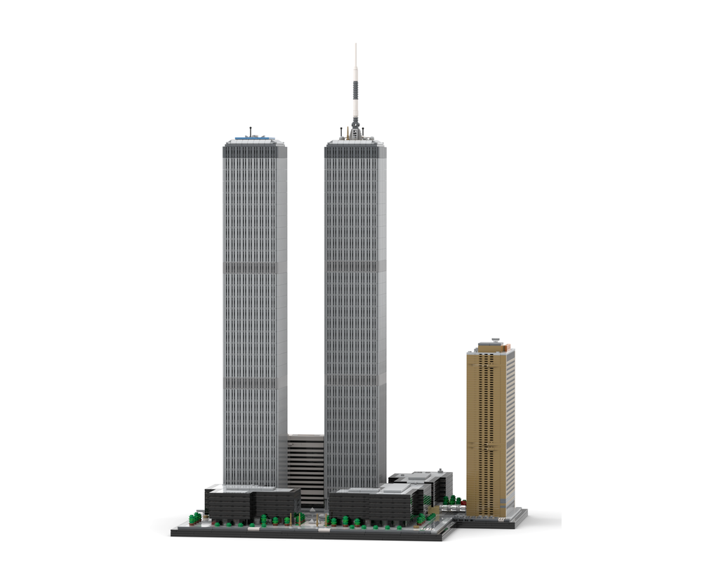LEGO MOC World Trade Center Complex 1:800 Scale by SPBrix | Rebrickable ...