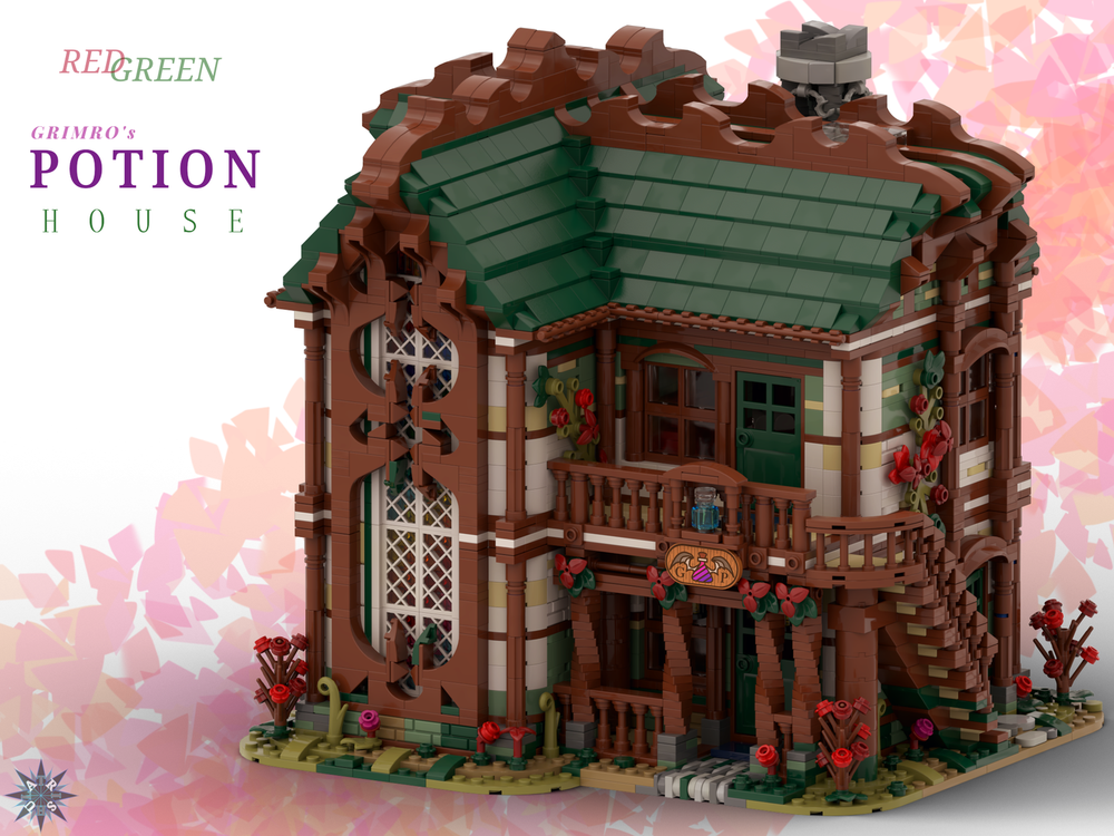 LEGO MOC Grimro's Potion House Green&Red ver by BLACKSNOW | Rebrickable ...