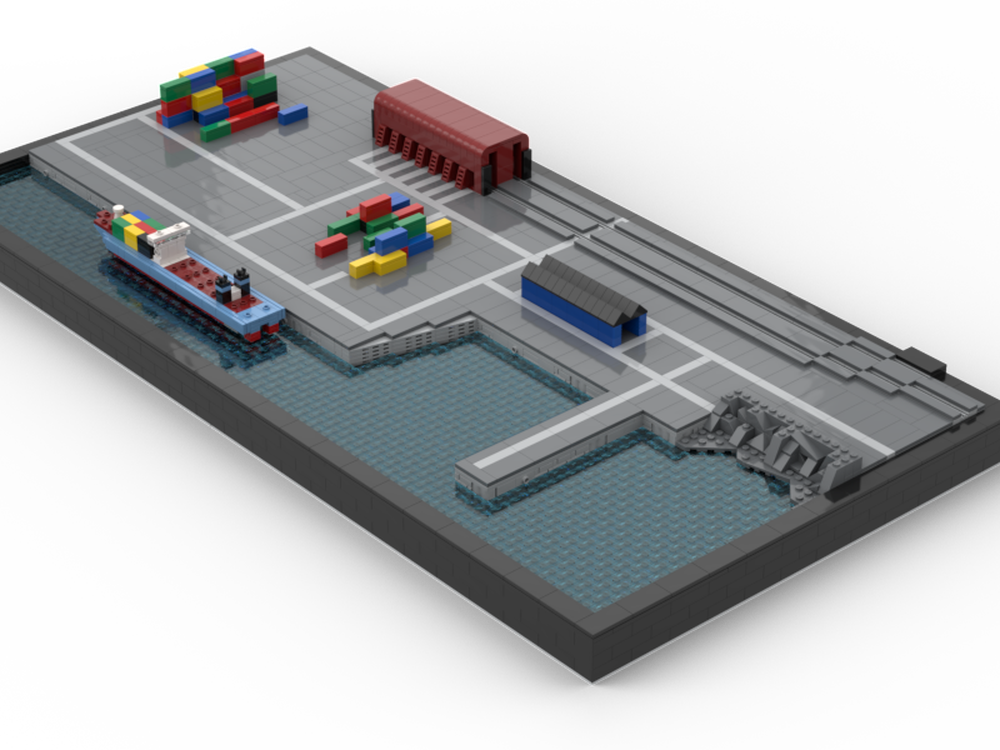 LEGO MOC Microscale Port by The_nolans36 | Rebrickable - Build with LEGO