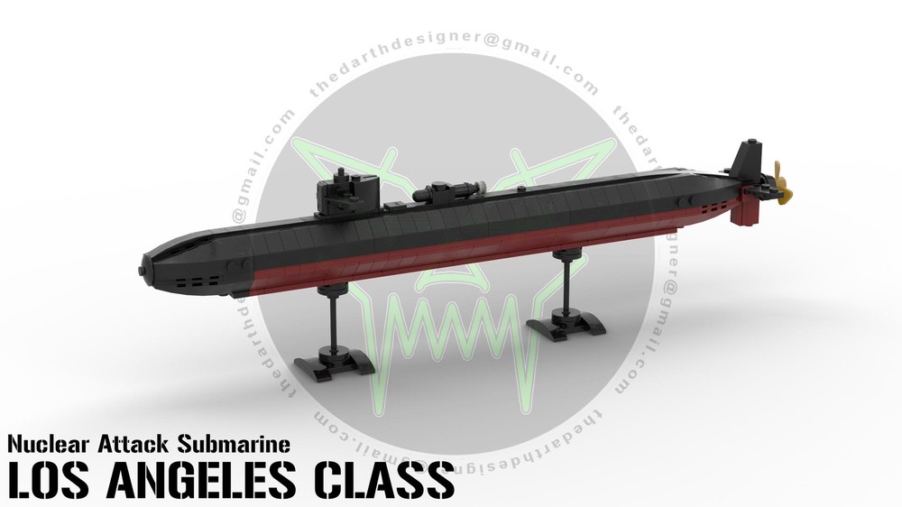 LEGO MOC Los Angeles Class | Nuclear Submarine - 1:300 Scale by ...