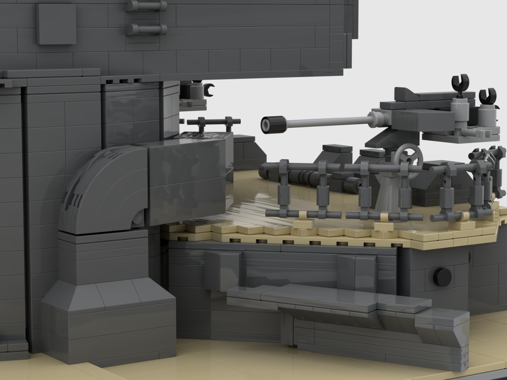 LEGO MOC Scharnhorst's Anton & Bruno turrets display by Your Brick Guy ...