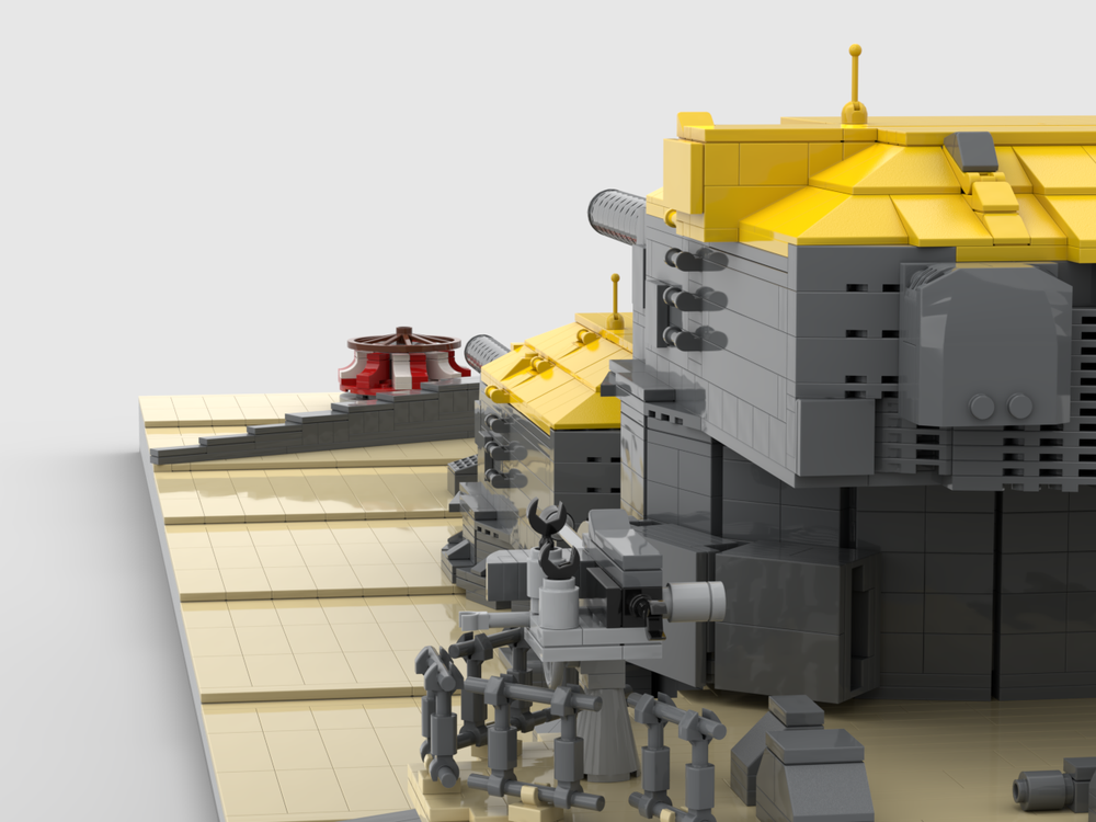 LEGO MOC Scharnhorst's Anton & Bruno turrets display by Your Brick Guy ...