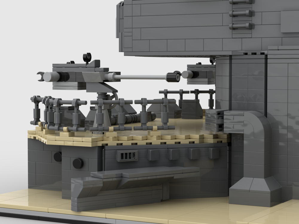 LEGO MOC Scharnhorst's Anton & Bruno turrets display by Your Brick Guy ...