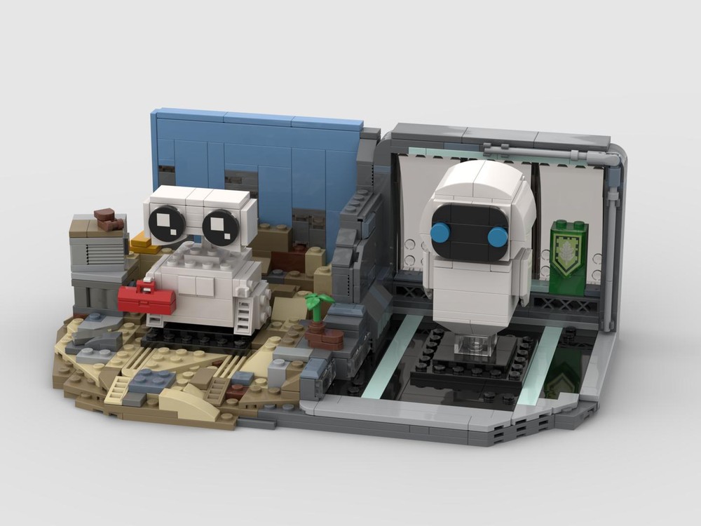 LEGO MOC WALL-E Brickheadz display stand (For set 40619) by Penguins ...