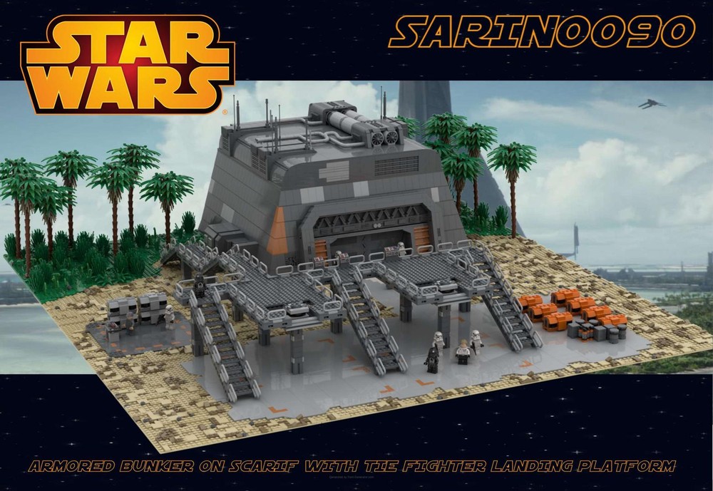 LEGO MOC SW - Armored Bunker on Scarif with Landing Platform by ...