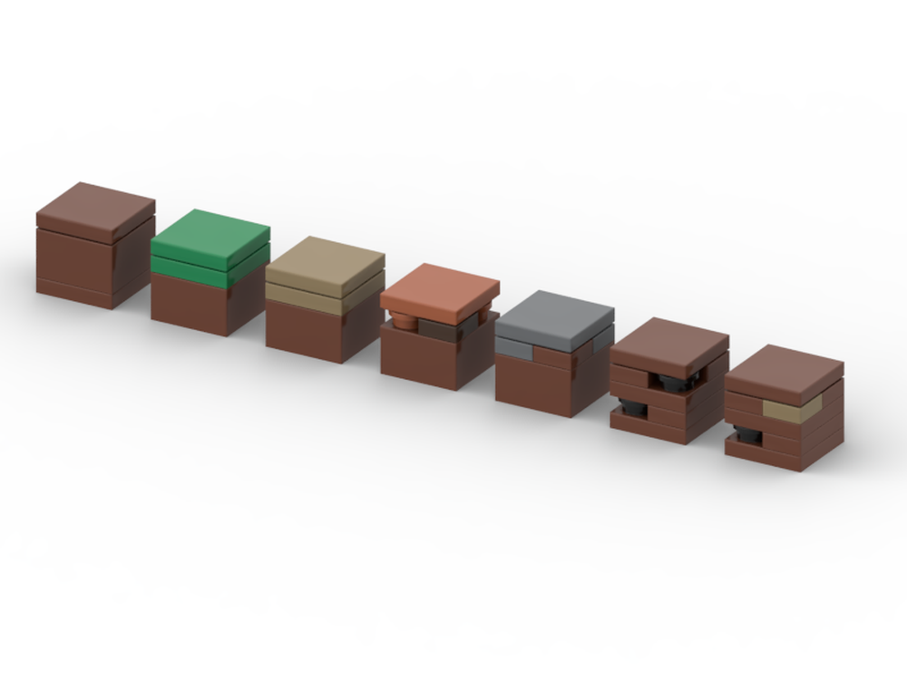 LEGO MOC Block Accurate - Series One - Block Packs - Dirt Types by ...