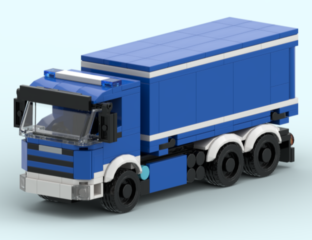 Lego Moc Thw Wechselbrücken Lkw Scania Truck By Bk Brick Design Rebrickable Build With Lego