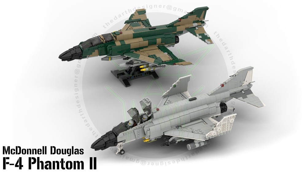 LEGO MOC F-4 PHANTOM II - 1:35 Scale by DarthDesigner | Rebrickable ...
