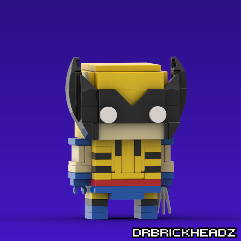 LEGO MOC Wolverine (X-Men '92) Brickheadz by DrBrickheadz | Rebrickable ...
