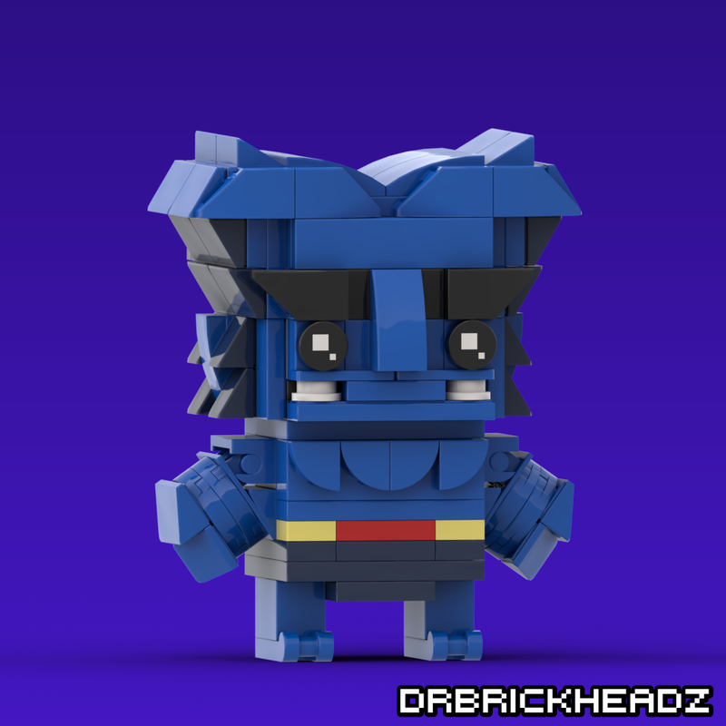 LEGO MOC Beast (X-Men '92) Brickheadz by DrBrickheadz | Rebrickable ...