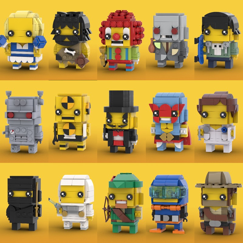 LEGO MOC CMF Series 1 BrickHeadz Bundle by SkyCaptain | Rebrickable ...