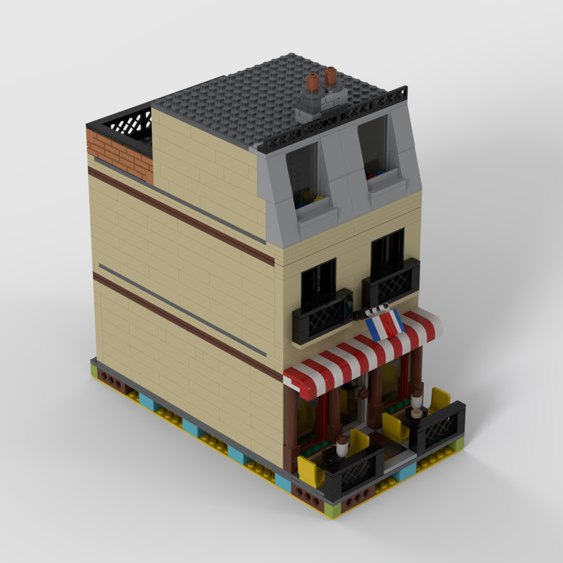 LEGO MOC Terraced Parisian Bakery by S-Brick | Rebrickable - Build with ...