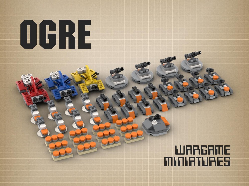 LEGO MOC-178217 OGRE Wargame Miniatures by RDE260 | Rebrickable - Build ...