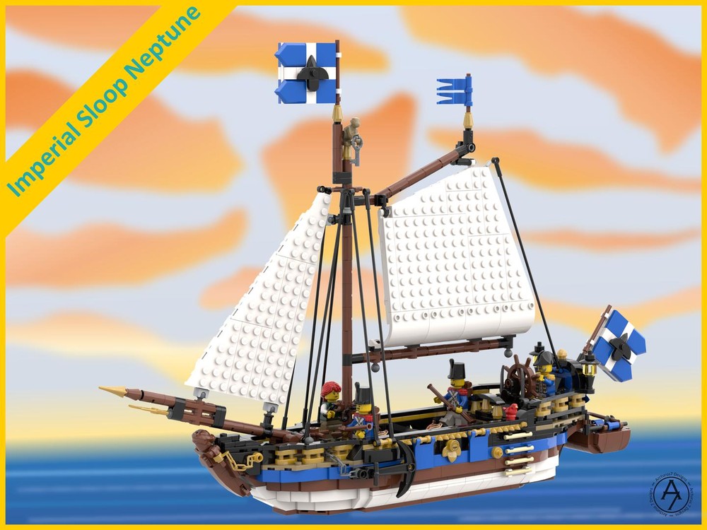 LEGO MOC Imperial Sloop 'Neptune' by Arcturus7 | Rebrickable - Build ...