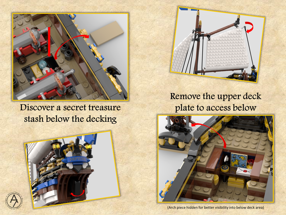 LEGO MOC Imperial Sloop 'Neptune' by Arcturus7 | Rebrickable - Build ...